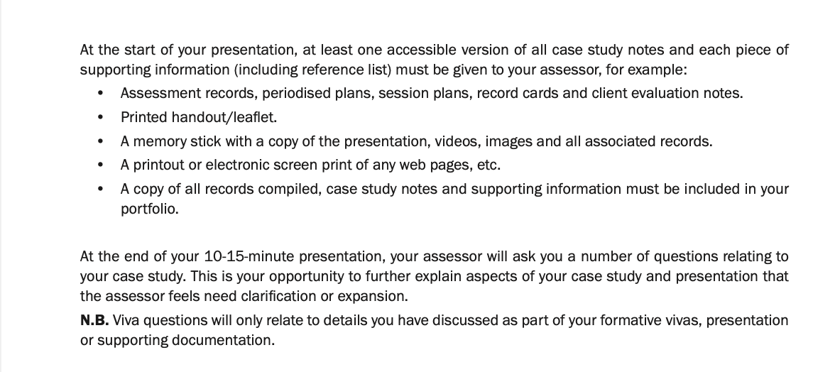 Summative case study assessment – NHF Online Classroom